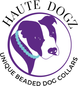 Piglet’s Flower Power – Sport Beaded Dog Collar (Standard) – Haute Dogz